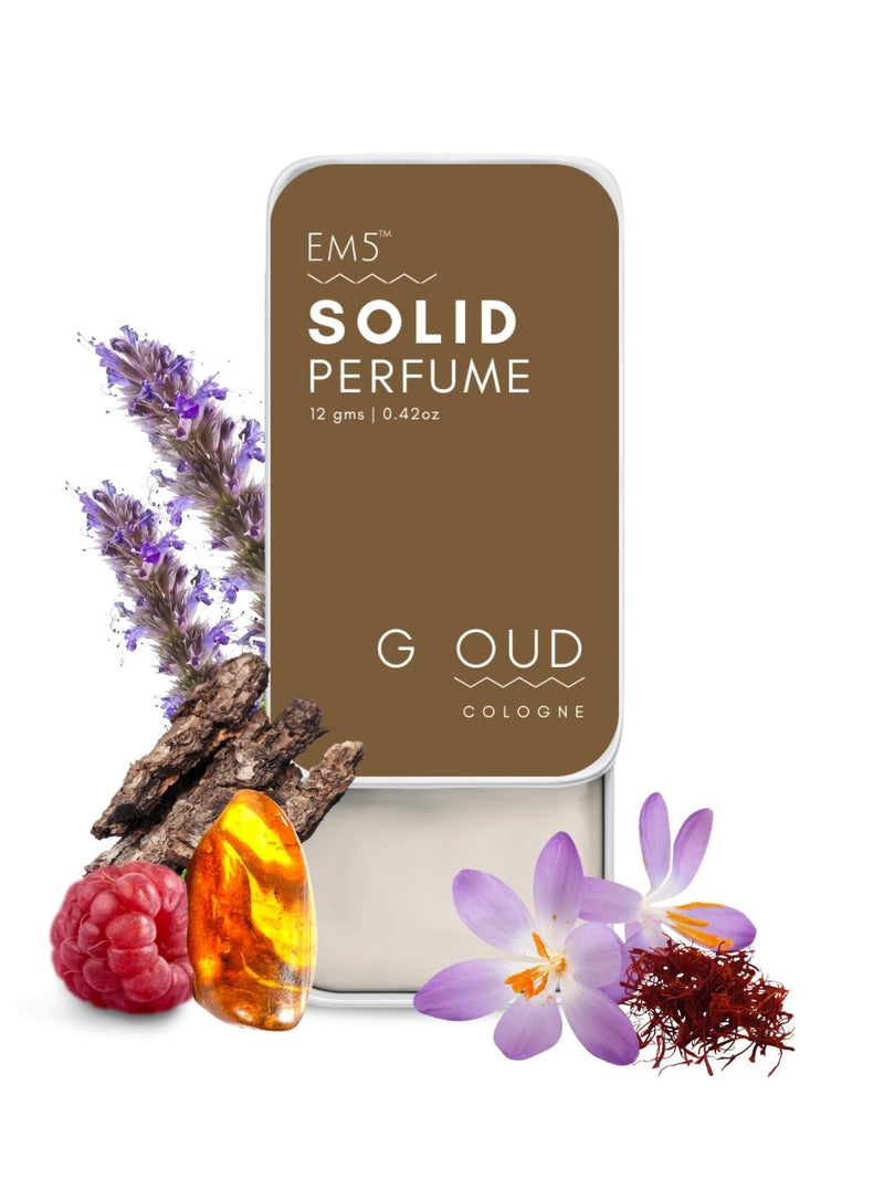 EM5™ G Oud | Solid Perfume for Men & Women | Alcohol Free Strong lasti ...
