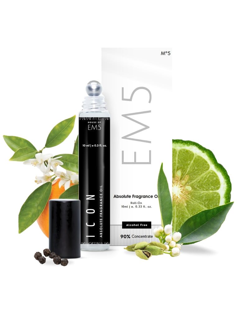 EM5™ Icon Perfume for Men | Aromatic Citrus Fresh Spicy Fragrance Acco ...