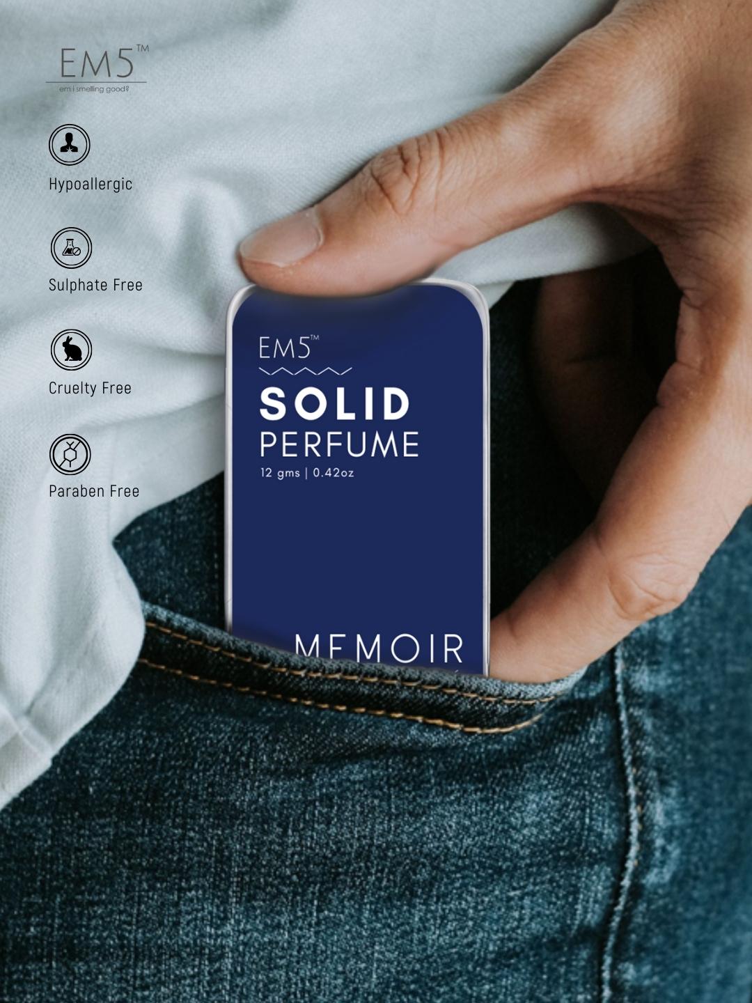 EM5™ Memoir | Solid Perfume for Men & Women | Alcohol Free Strong last ...
