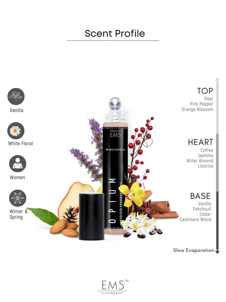 EM5™ Opium Perfume for Women | Vanilla Coffee White Floral Fragrance A ...