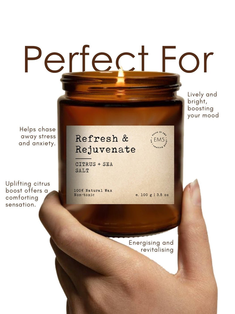 Refresh & Rejuvenate | Aromatherapy Scented Candles – House of EM5