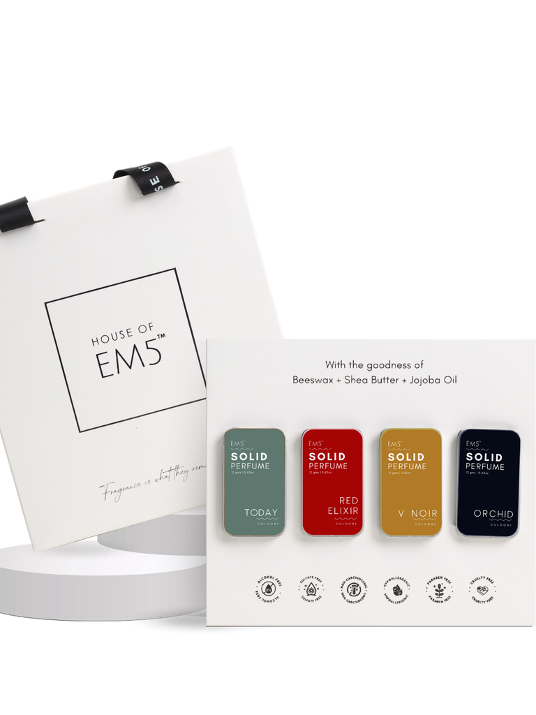 EM5™ FOR HER | Set of 4 Solid Perfumes for Women | Strong and lasting ...