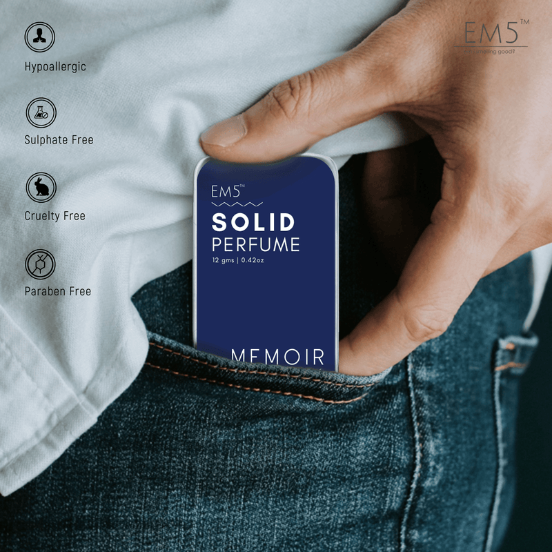 EM5™ Memoir | Solid Perfume for Men & Women | Alcohol Free Strong last ...