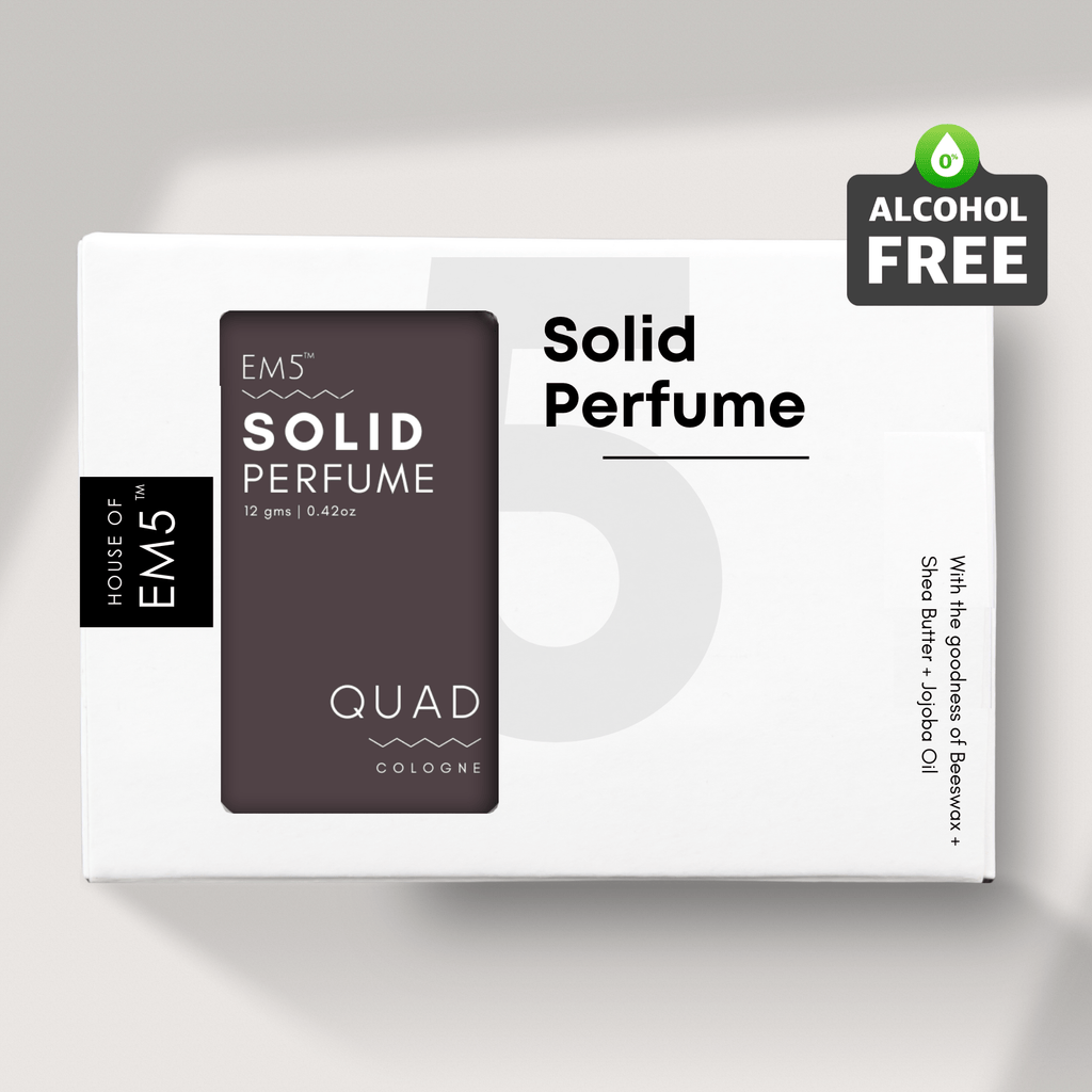 EM5™ Quad | Solid Perfume for Men | Alcohol Free Strong lasting fragra ...